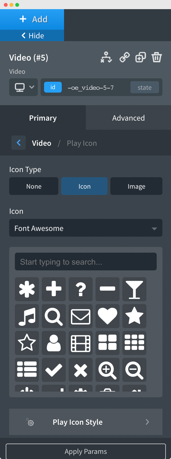 Video Element Overview - Oxy Extended